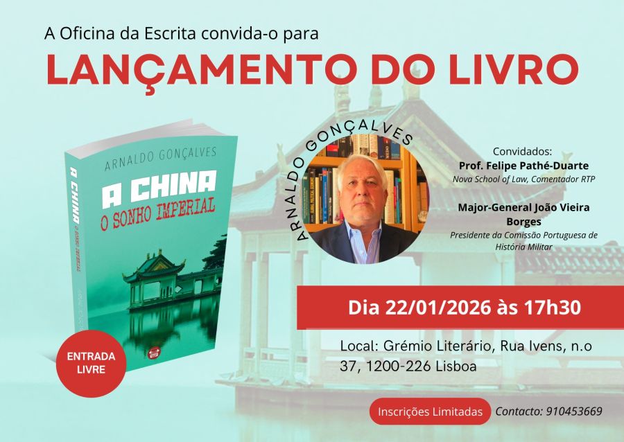 Lançamento do livro A CHINA. O SONHO IMPERIAL. - Viral Agenda