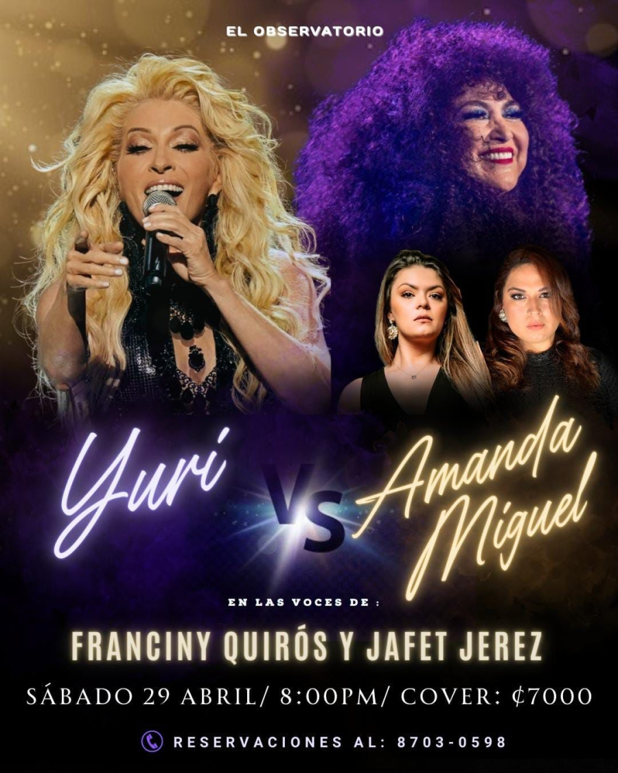 Especial Yuri & Amanda Miguel. Interpretado por: Franciny Quirós ...