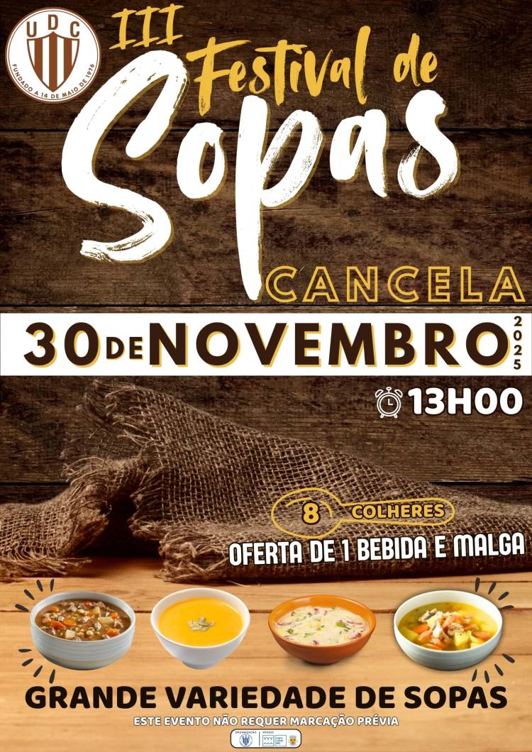 III Festival de Sopas - União Desportiva da Cancela - Viral Agenda