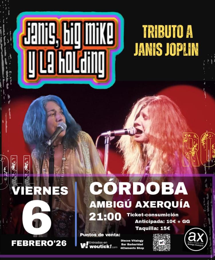 JANIS, BIG MIKE Y LA HOLDING - TRIBUTO A JANIS JOPLIN EN CORDOBA - VIRAL